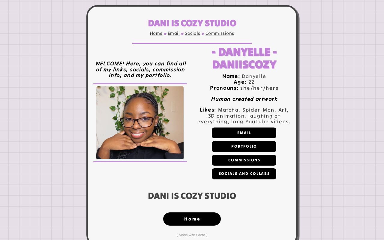 Dani Is Cozy Studio